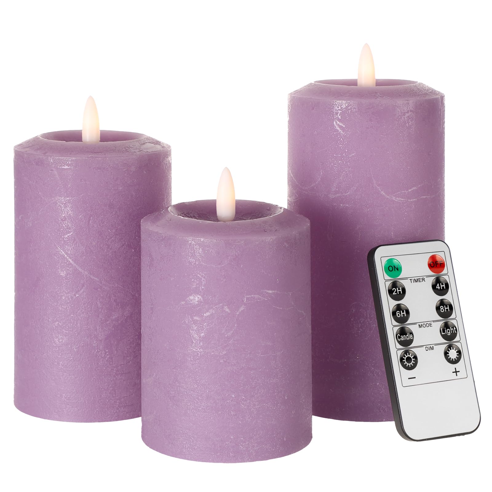 Amazon.com: ANGELLOONG Real Wax LED Candles Flickering, Flameless ...