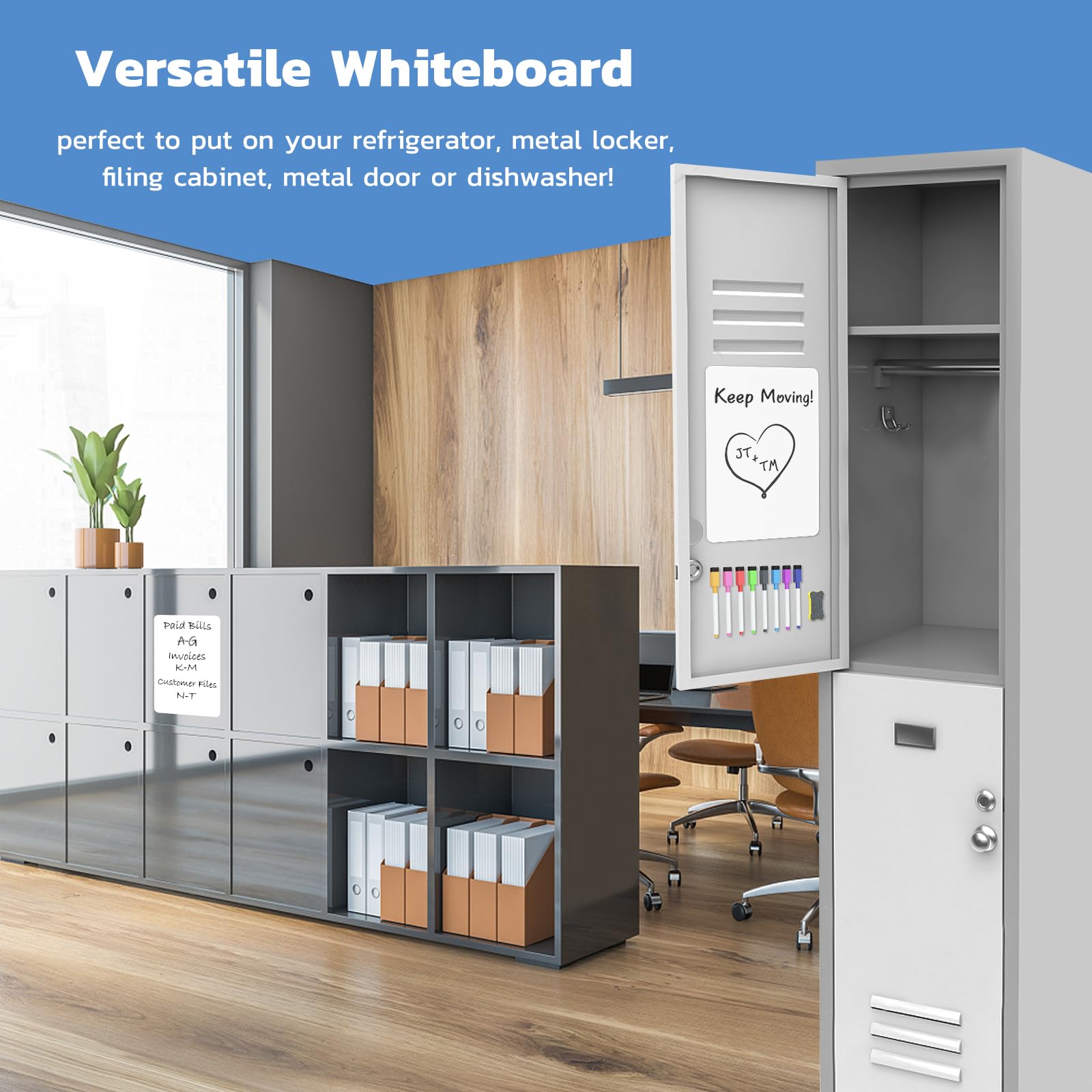 Snapklik.com : HOMiDEK Magnetic Whiteboard For Fridge, Refrigerator Dry ...