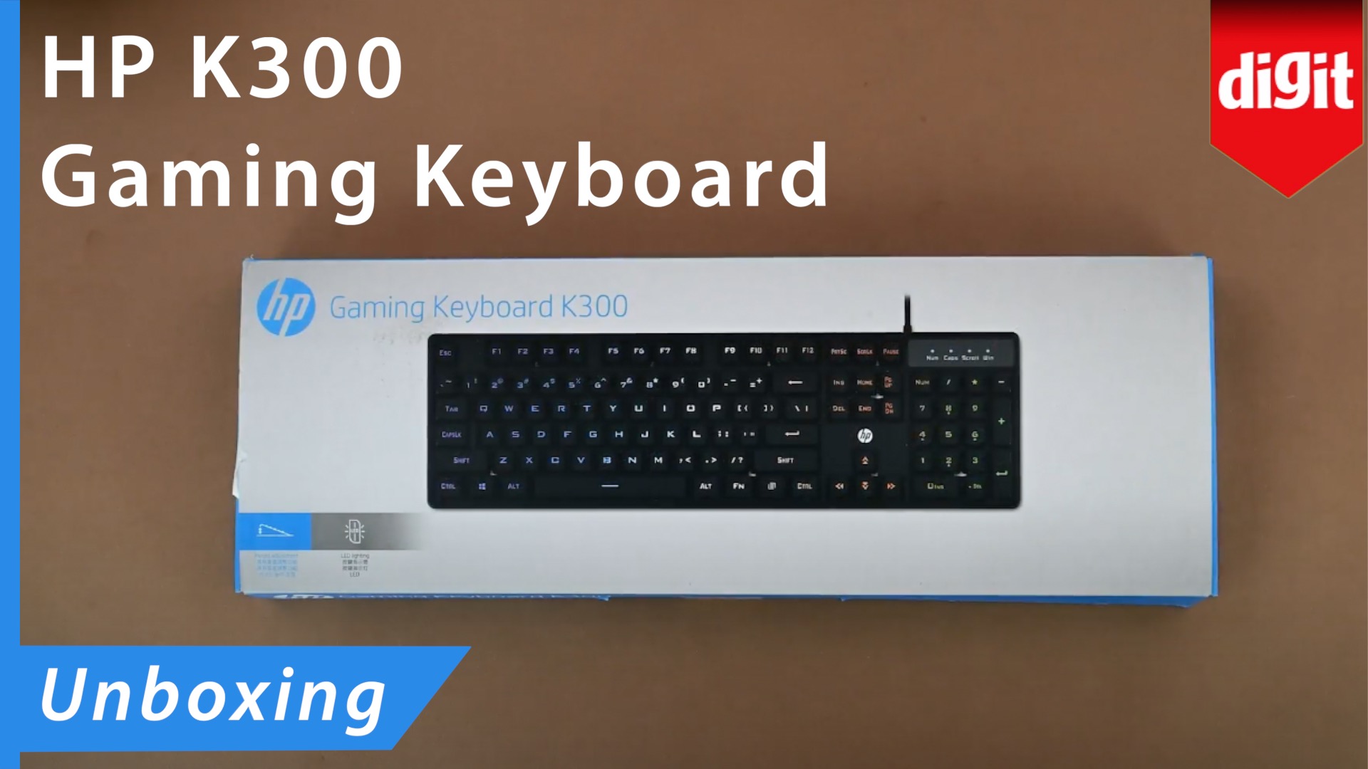 HP K300 Gaming Keyboard Unboxing