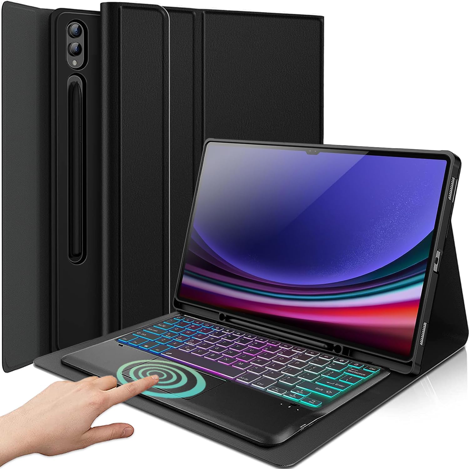 Amazon.com: Wineecy Touchpad Keyboard Case for Samsung Galaxy Tab S9 ...