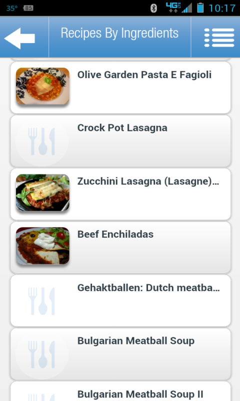 Recipes by Ingredients - App on Amazon Appstore