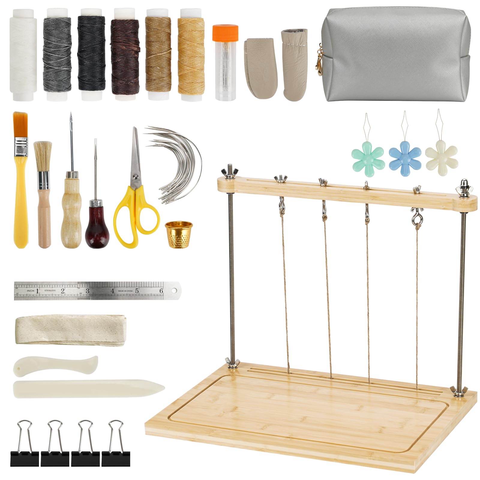 Amazon.com: Book Binding Kits, Book Binding Materials with Bone Folder ...