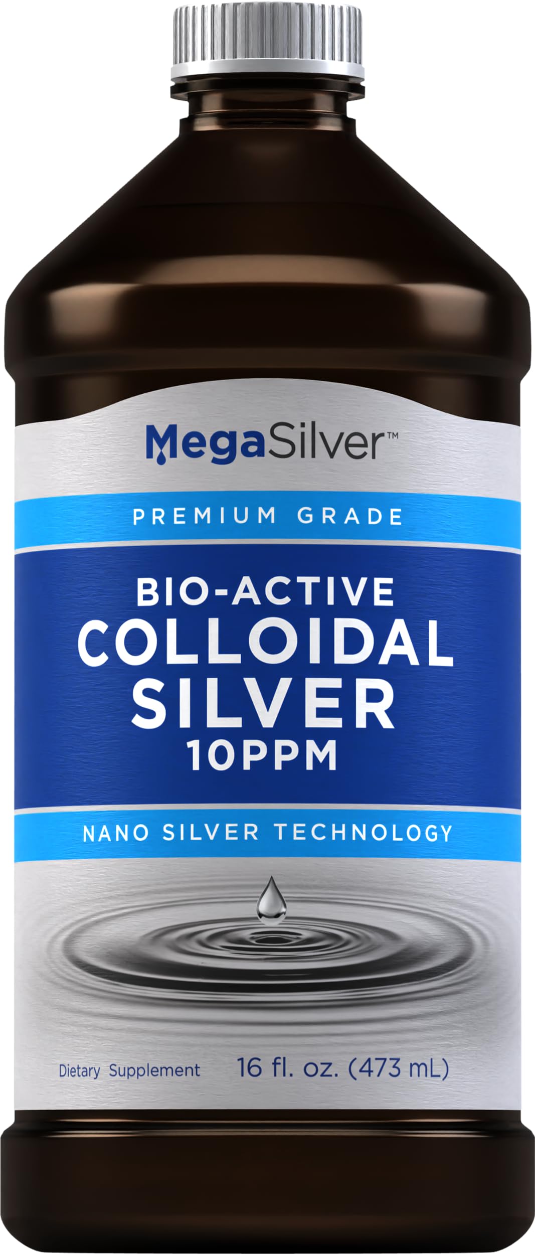 Amazon.com: Piping Rock Collodial Silver Liquid | 16 fl oz | 10PPM ...