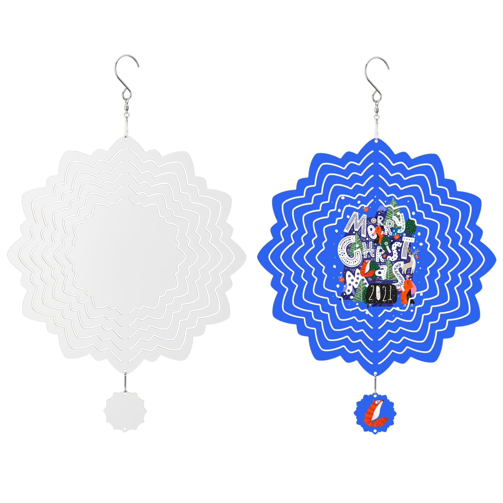 Snapklik.com : Printers Jack 2 Pack 10 Inch Sublimation Wind Spinner ...