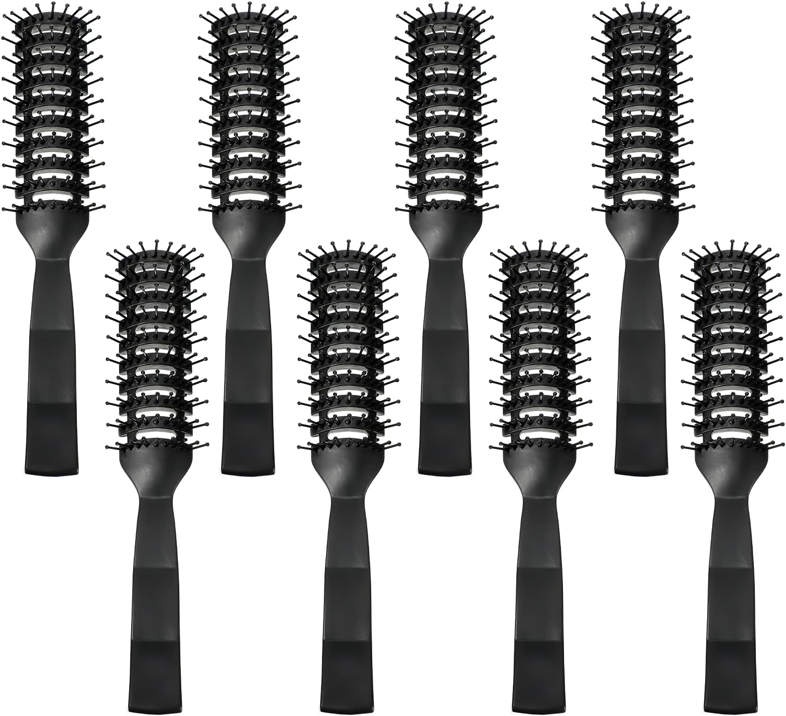 Amazon.com : 8 Pcs Curved Vented Hair Brush Set Bulk Vent Brushes Anti ...