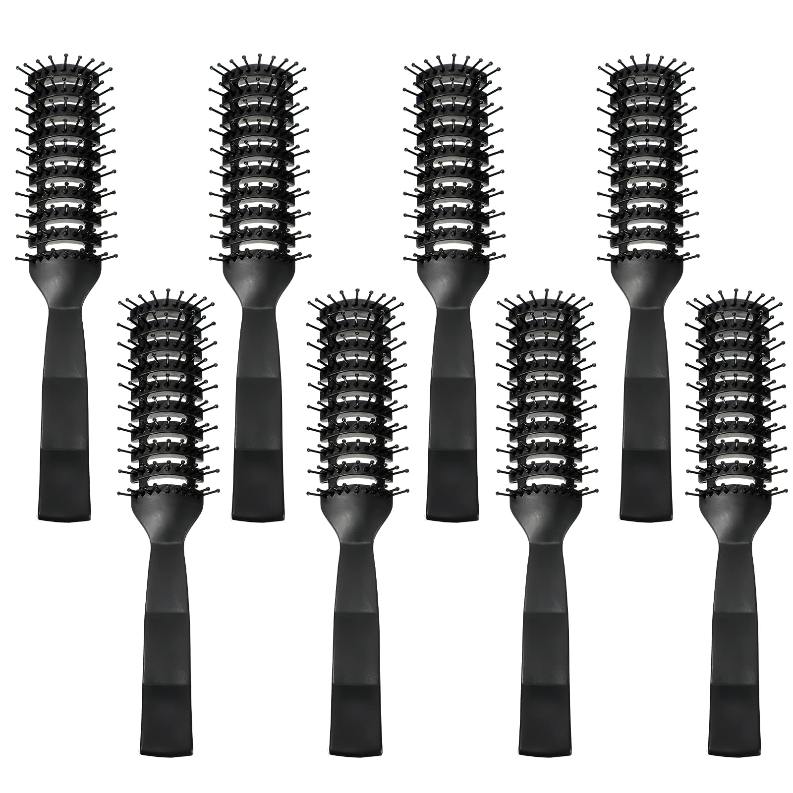 8 Pcs Curved Vented Hair Brush Set Bulk Vent Brushes | Desertcart INDIA