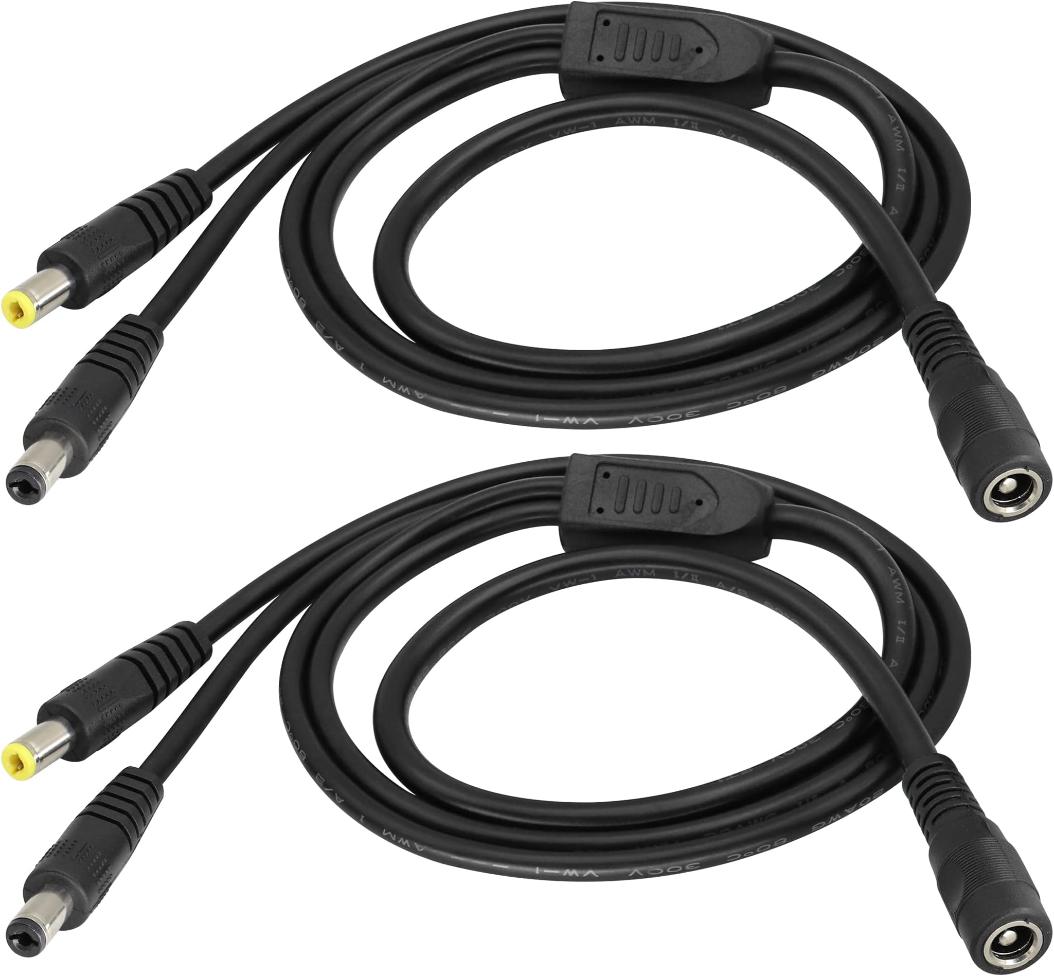 Amazon.com : HCFeng DC5.5X 2.1mm Female to DC 5.5X 2.5mm Male Power ...