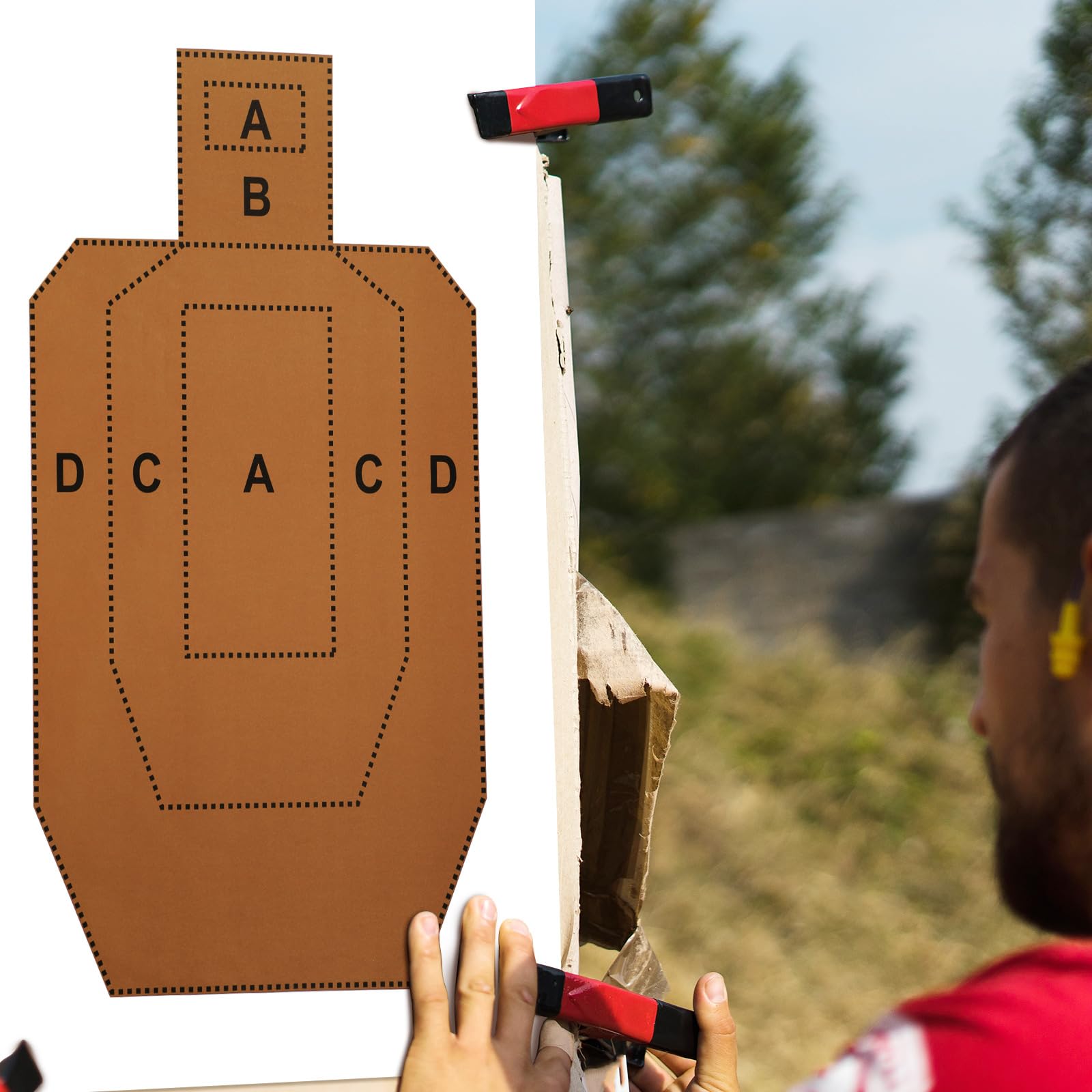 Snapklik.com : 50 Pack Paper Shooting Targets 23" X 35" Silhouette ...