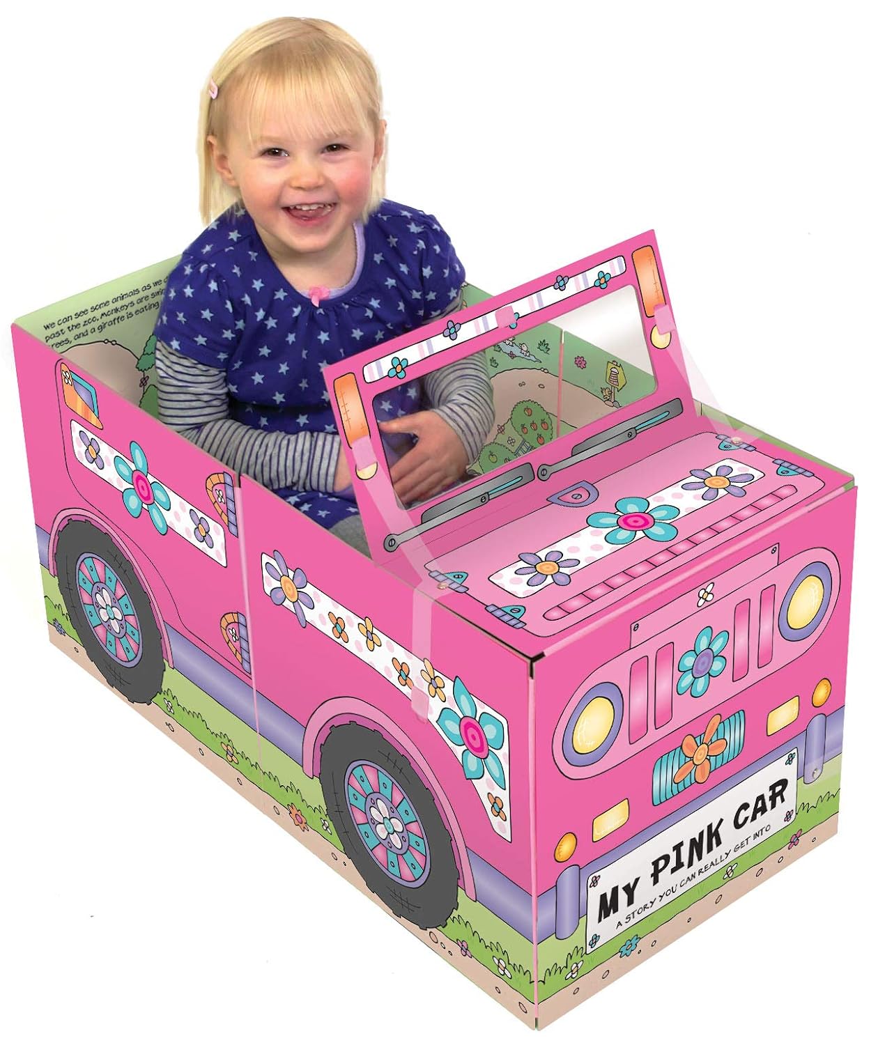 Convertible Pink Car – Great Value Sit In Car, Interactive Playmat ...