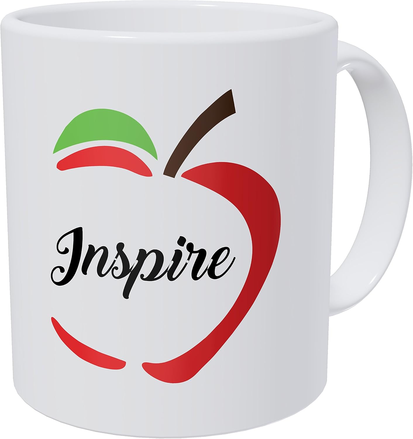 Amazon.com: Wampumtuk Teacher Apple, Inspire - 11 Ounces Funny Coffee ...