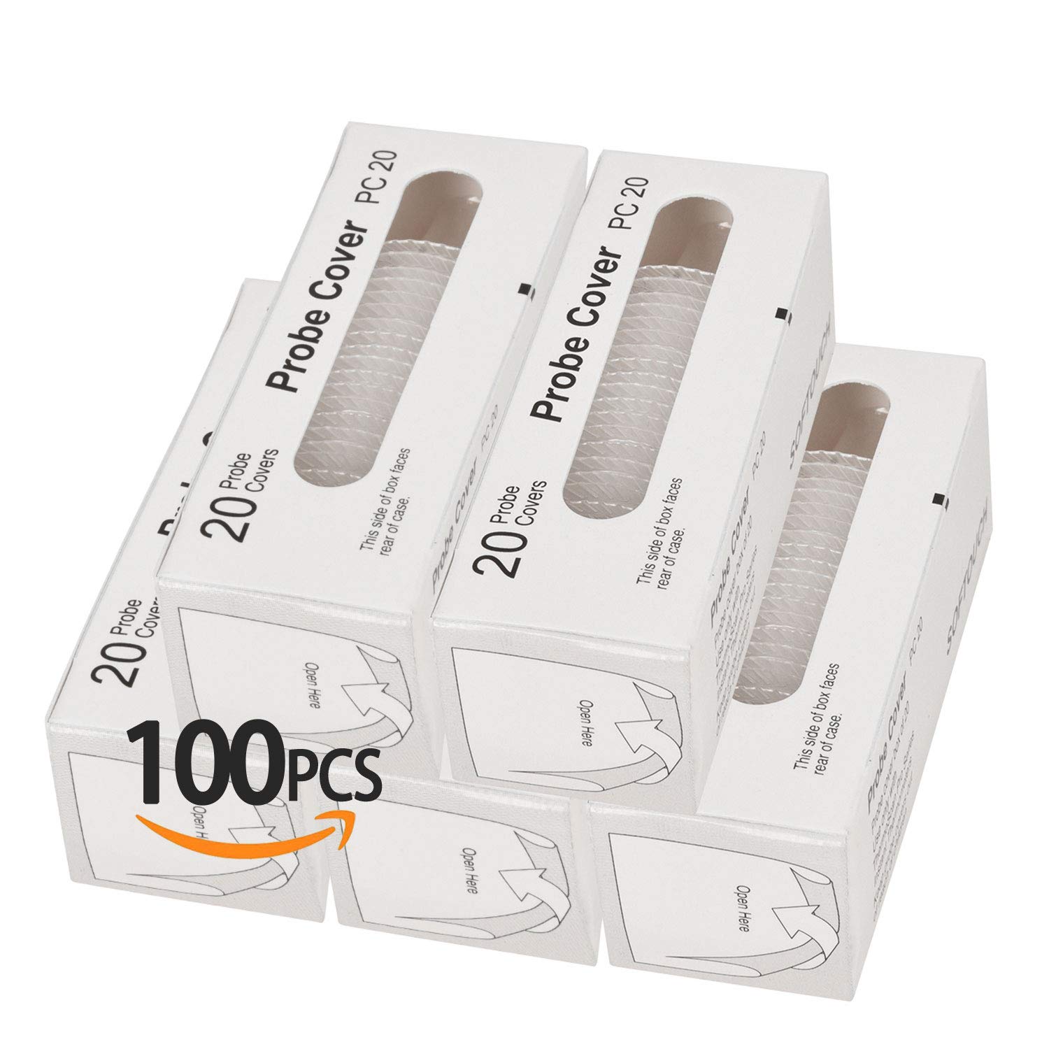 100 Pcs Ear Infrared Thermometer Probe Covers Lens Filters Refill ...