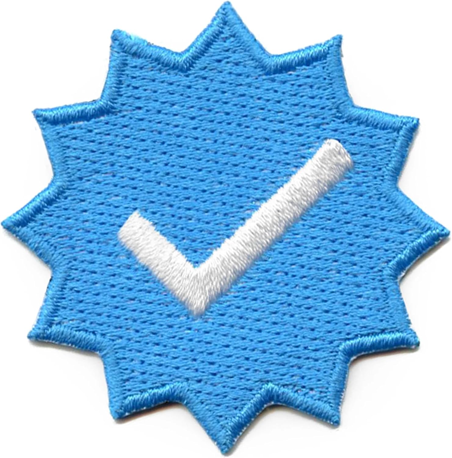 Amazon.com: Blue Check Mark Sign Patch Good Job Symbol Embroidered Iron On