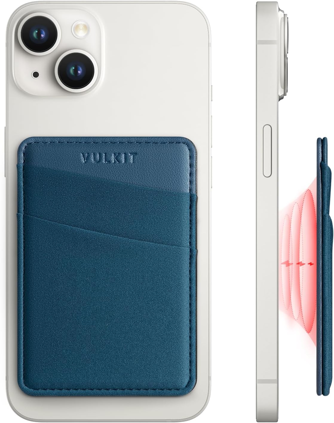 Amazon.com: VULKIT Magnetic Phone Wallet for MagSafe- RFID Blocking ...