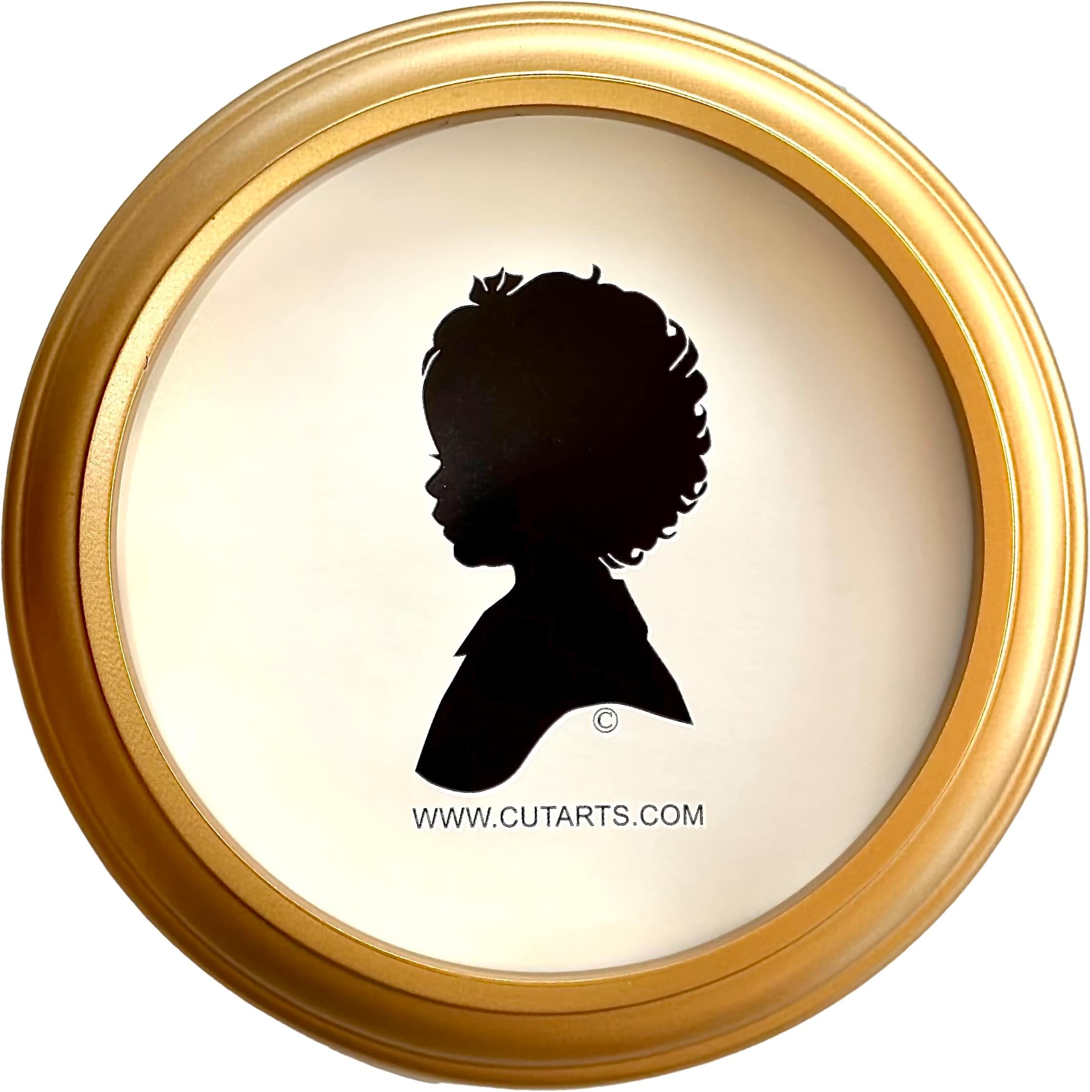 Amazon.com - CUT ARTS Round Black 8" Picture Frame