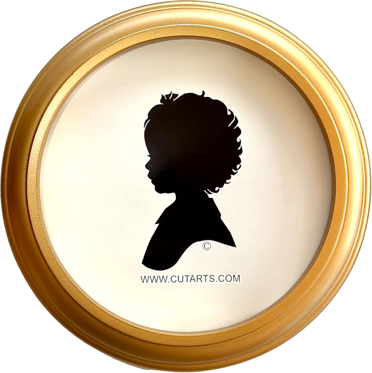 Amazon.com - CUT ARTS 8" Round Gold Picture Frame