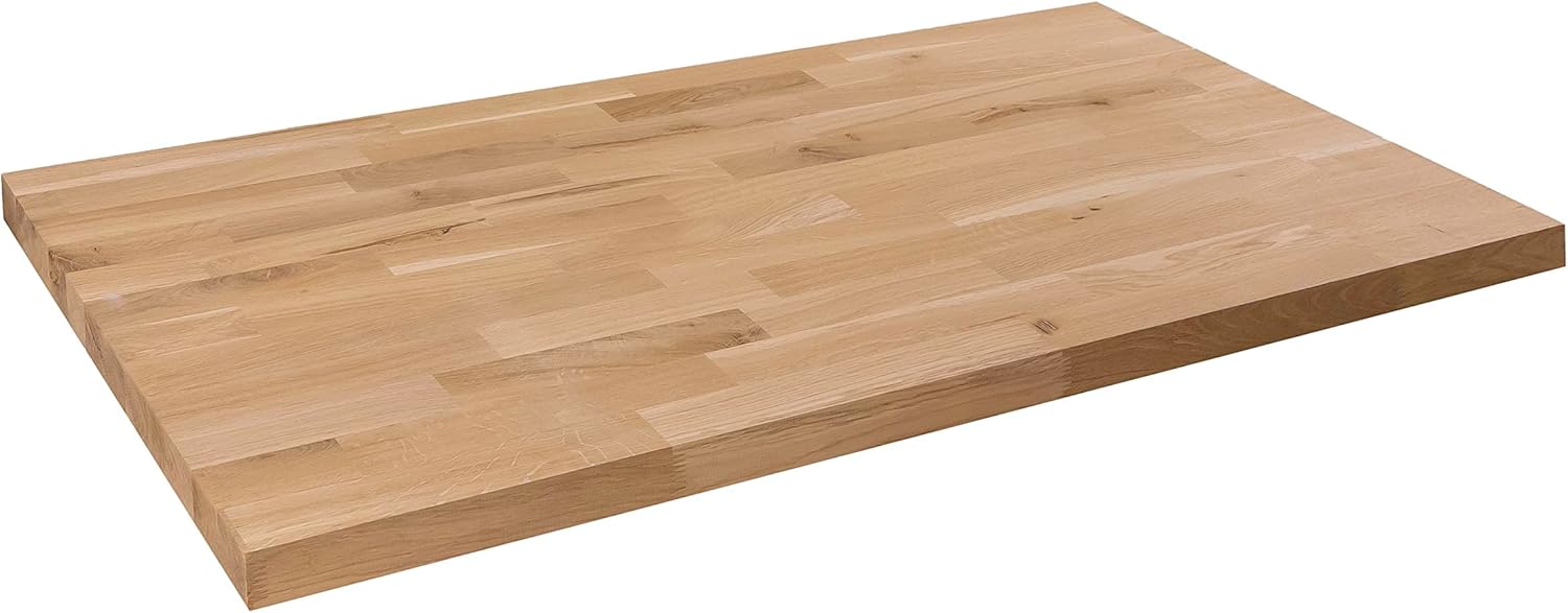 domli Solid Wood Oak Table Top | 1200m x 600mm x 40mm | Top Grade ...