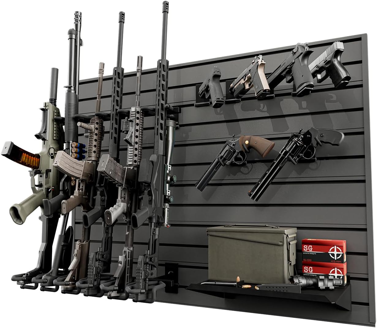 Amazon.com: Hold Up Displays Gun Wall Mount Display, Modular Tactical ...