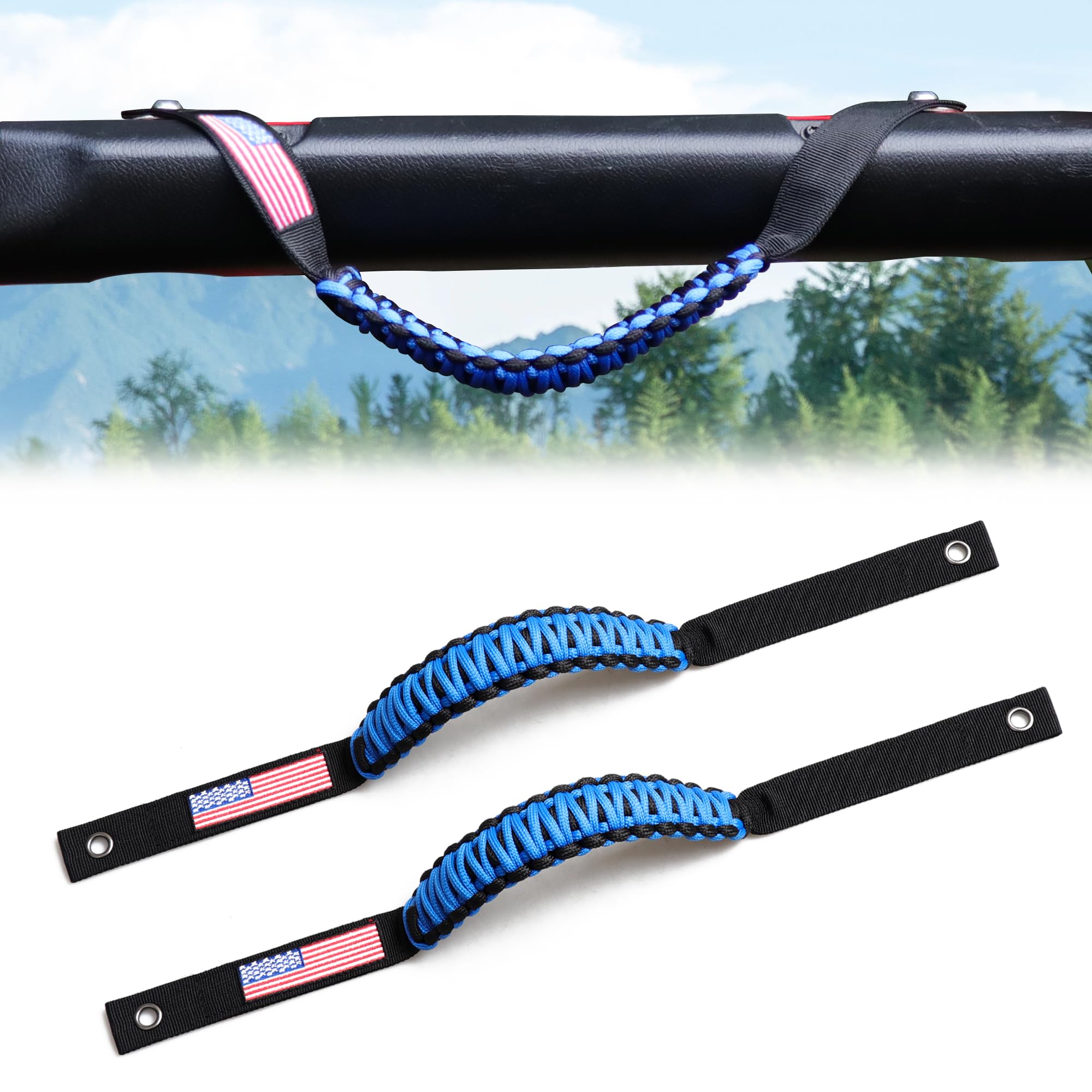 Snapklik.com : Sukemichi Roll Bar Grab Handles For Jeep Wrangler ...