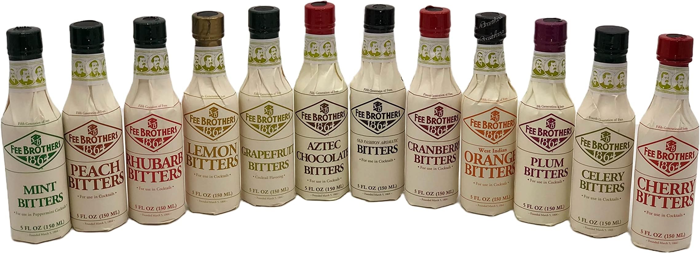Amazon.com : Fee Brothers Bar Cocktail Bitters Complete Set - 12 ...
