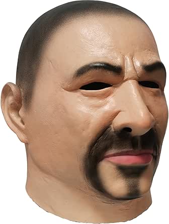 Amazon.com: Quybrysian Realistic Man Male Head Latex Mask, Male Human ...