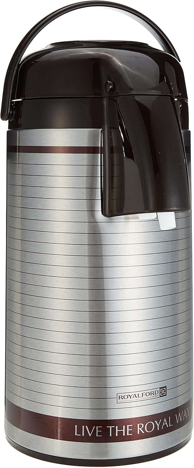 Royalford Royal Ford Airpot Glass Vacuum Flask 3 Litre, Multicolor: Buy ...