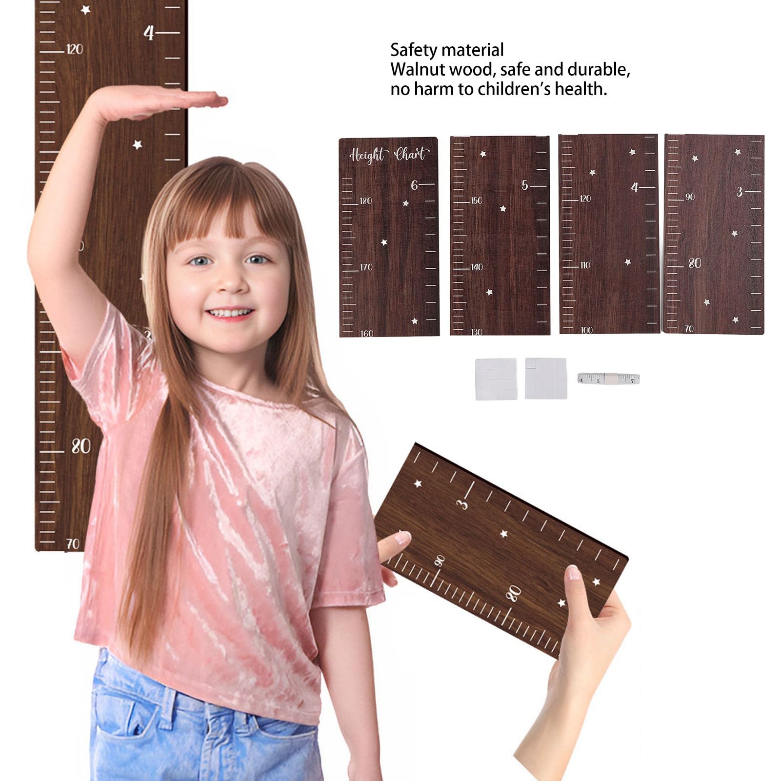 Snapklik.com : Growth Chart For Kids, Wood Height Chart Kids Toddlers ...