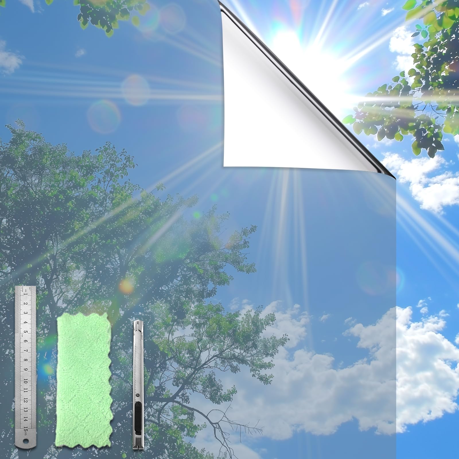 Amazon.com: DUOFIRE One Way Window Film Privacy See Out Not in Heat ...