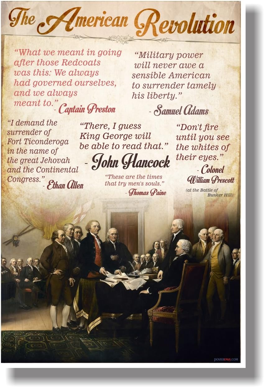 Amazon.com: American Revolution: Thomas Paine, Classroom Poster: Prints ...