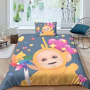 Teletubbies Duvet Cover Set 3D Teletubbies Printed Bedding Quilt Duvet ...