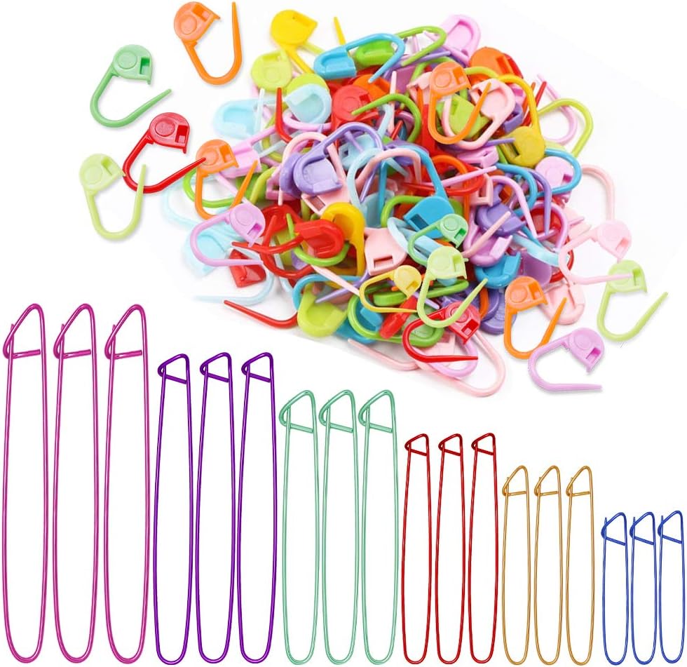 Knitting Stitch Holders 6 Sizes Yarn Stitch Holder Set for Crochet ...