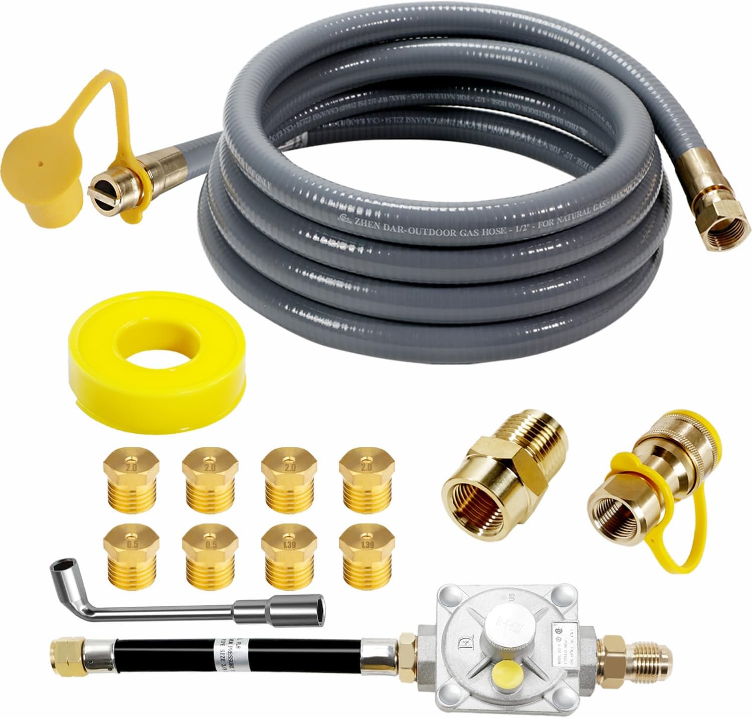 Amazon.com : Upgraded Propane to Natural Gas Conversion Kit with ...