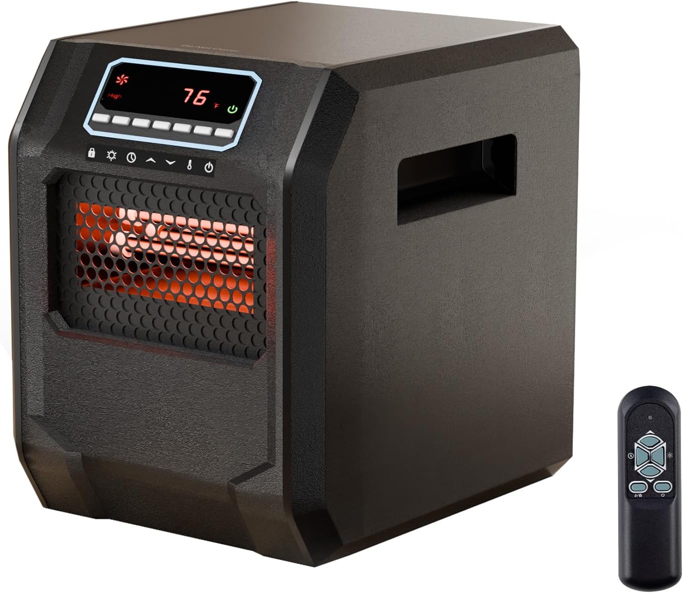 Amazon.com: 750W/1500W Electric Infrared Quartz Heater w/Remote Control ...