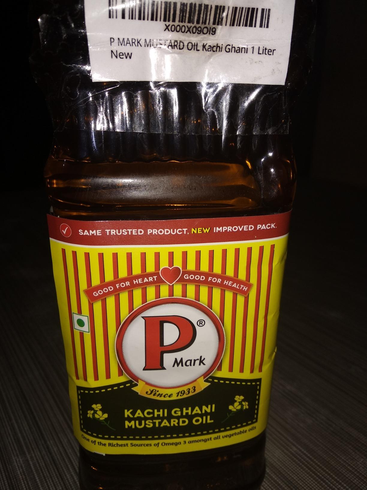 P MARK SINCE 1933 P Mark Mustard Oil Kachi Ghani 1 Litre : Amazon.in ...