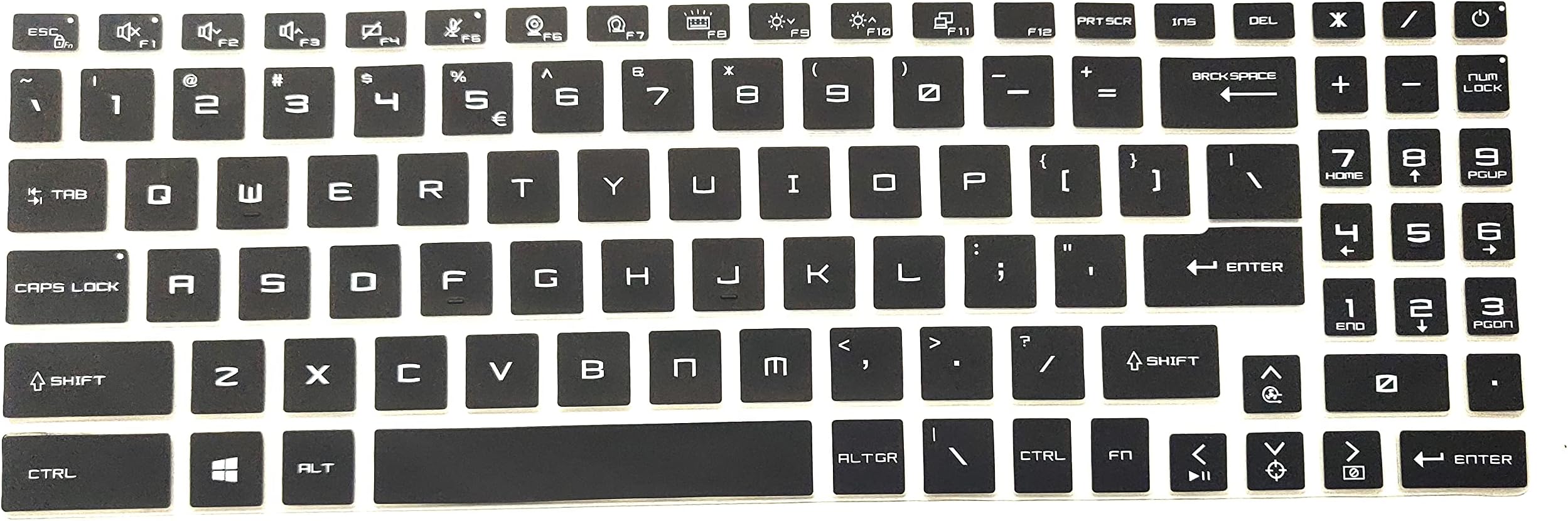 iFyx Silicon Keyboard Cover for Msi Bravo 15 B5DD-043IN 15.6 inch 2021 ...
