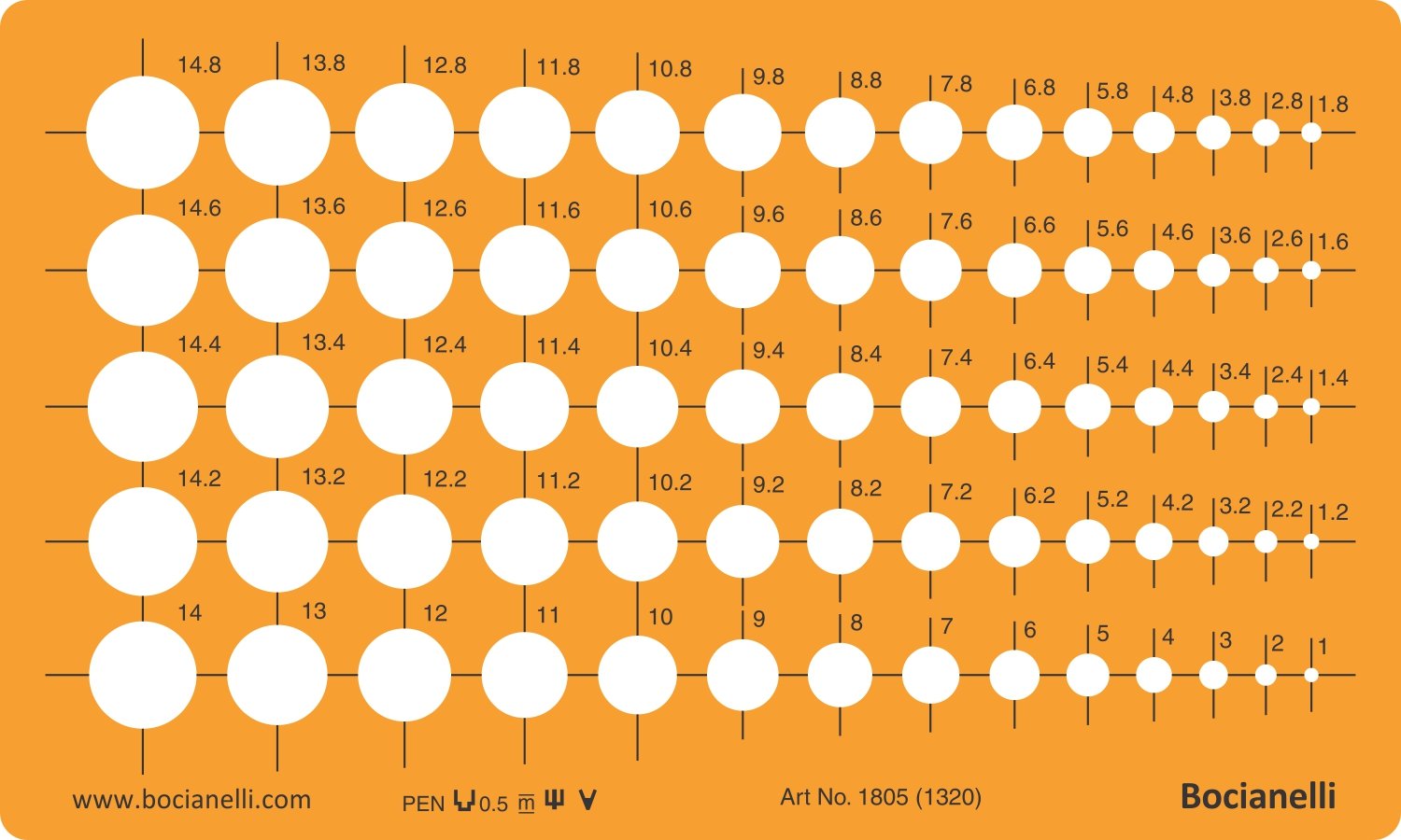Buy Metric Small Circle Circles Shapes Figure Symbols Drawing Drafting ...