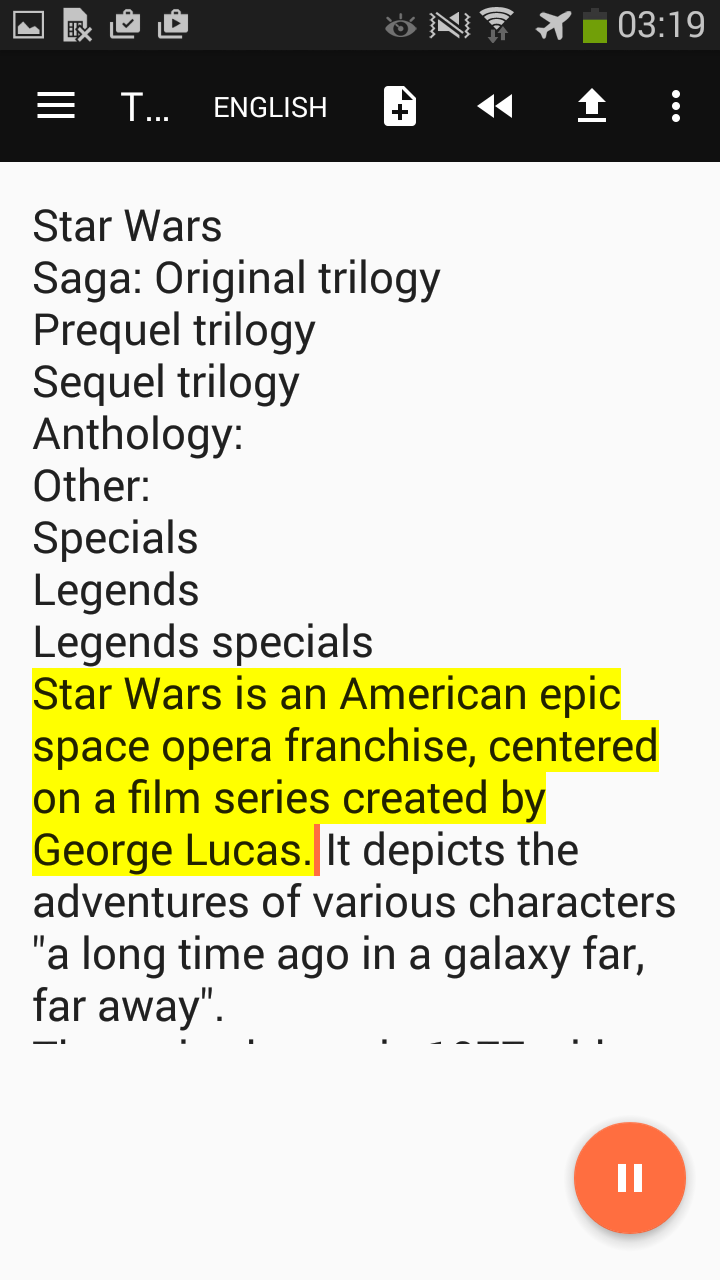 TTSReader - App on Amazon Appstore