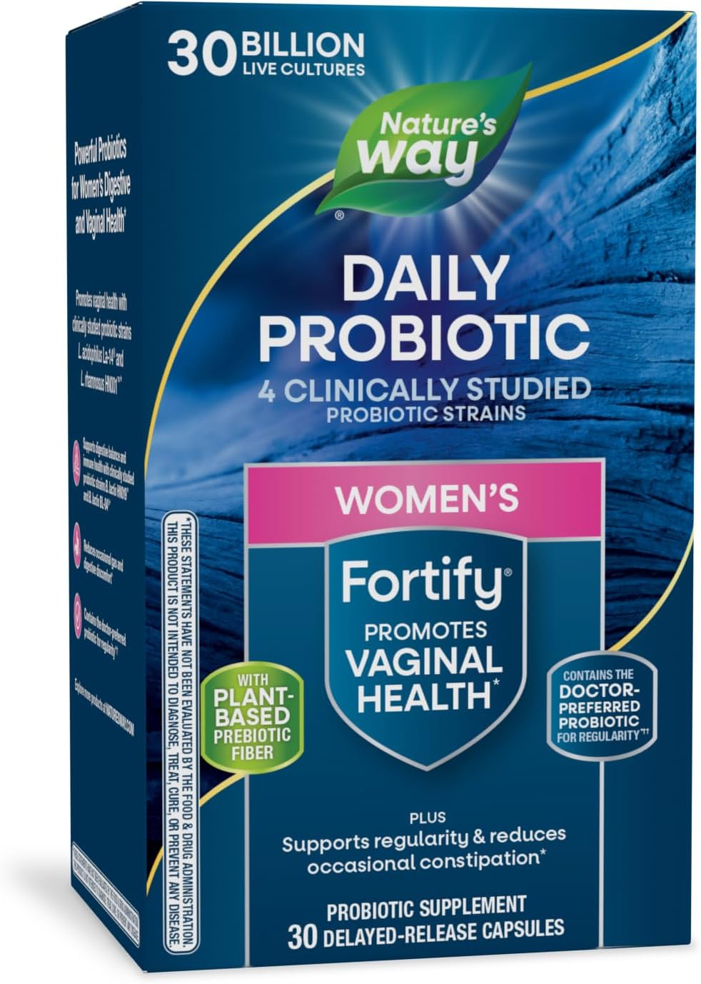 Amazon.com: Nature's Way Fortify Probiotics for Women + Prebiotic, Digestive*, Immune*, and ...