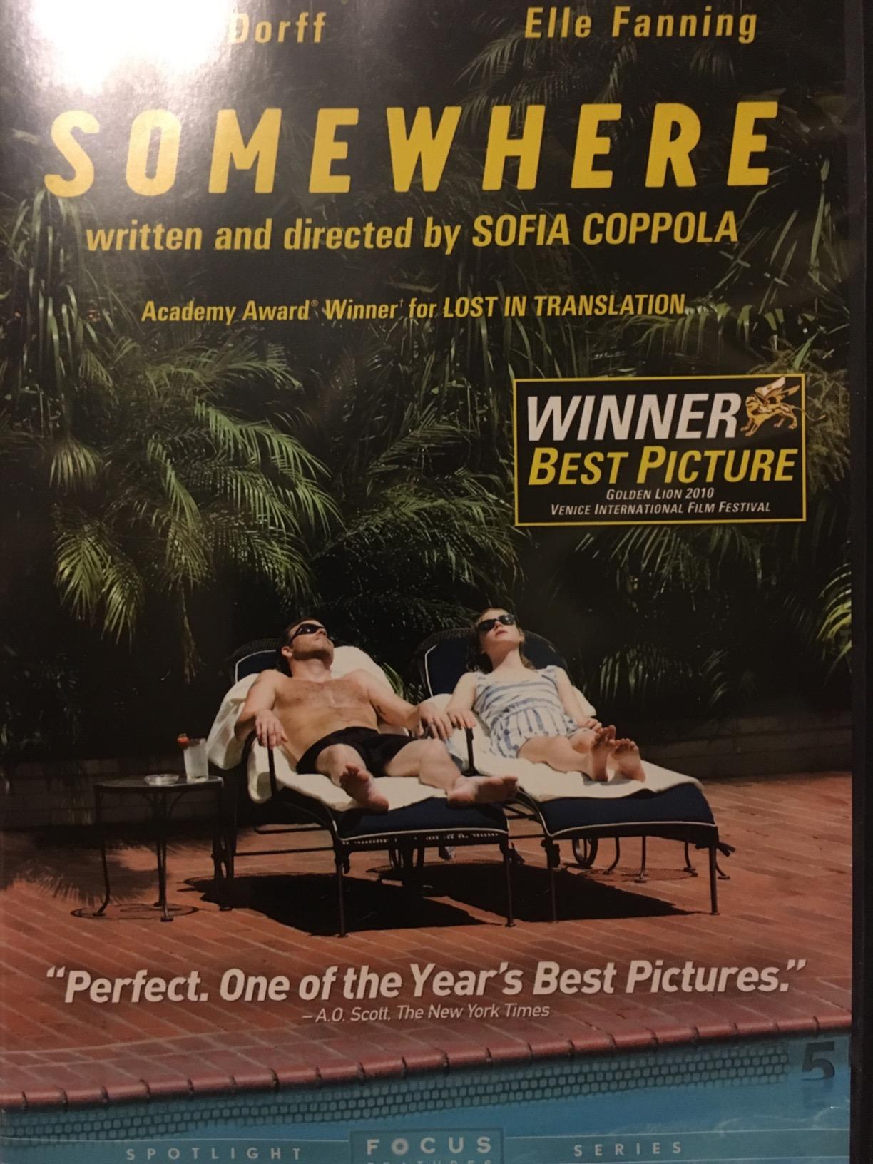 Amazon.com: SOMEWHERE - MOVIE [Blu-ray]: 5050582826630: Movies & TV
