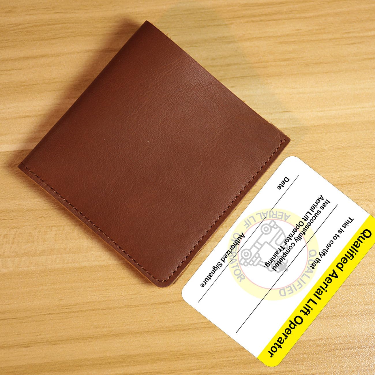 Qualified Aerial Lift Operator Certification Card 6Pcs Safety Wallet ...