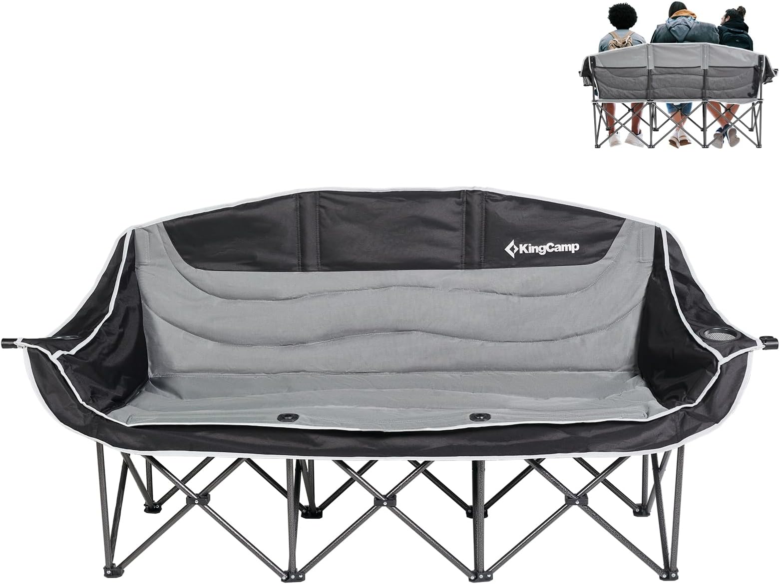 Amazon.com: KingCamp Oversized Double Camping Chair, Outdoor Folding ...