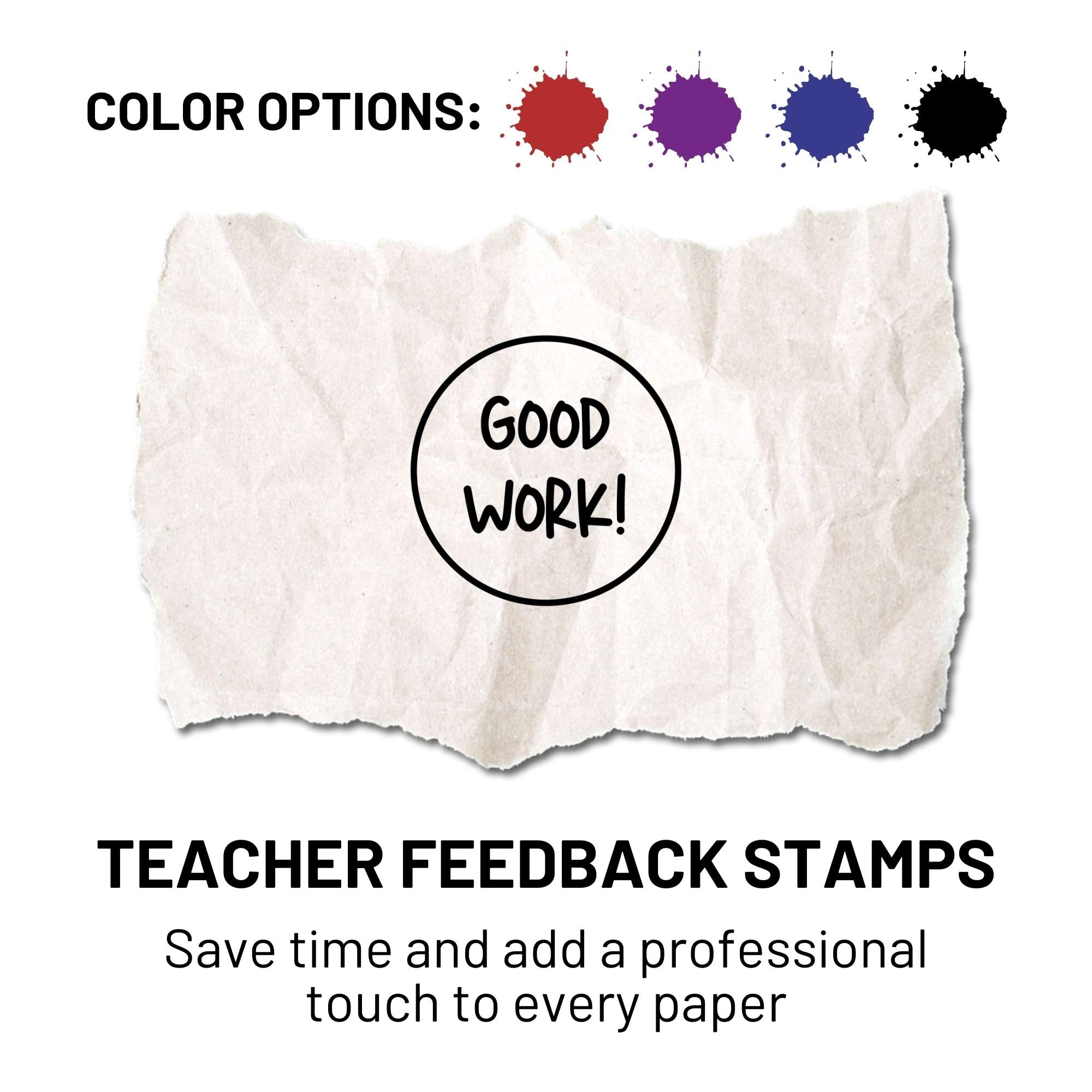 Snapklik.com : Self-Inking Teacher Stamps For Grading, Multicolor ...