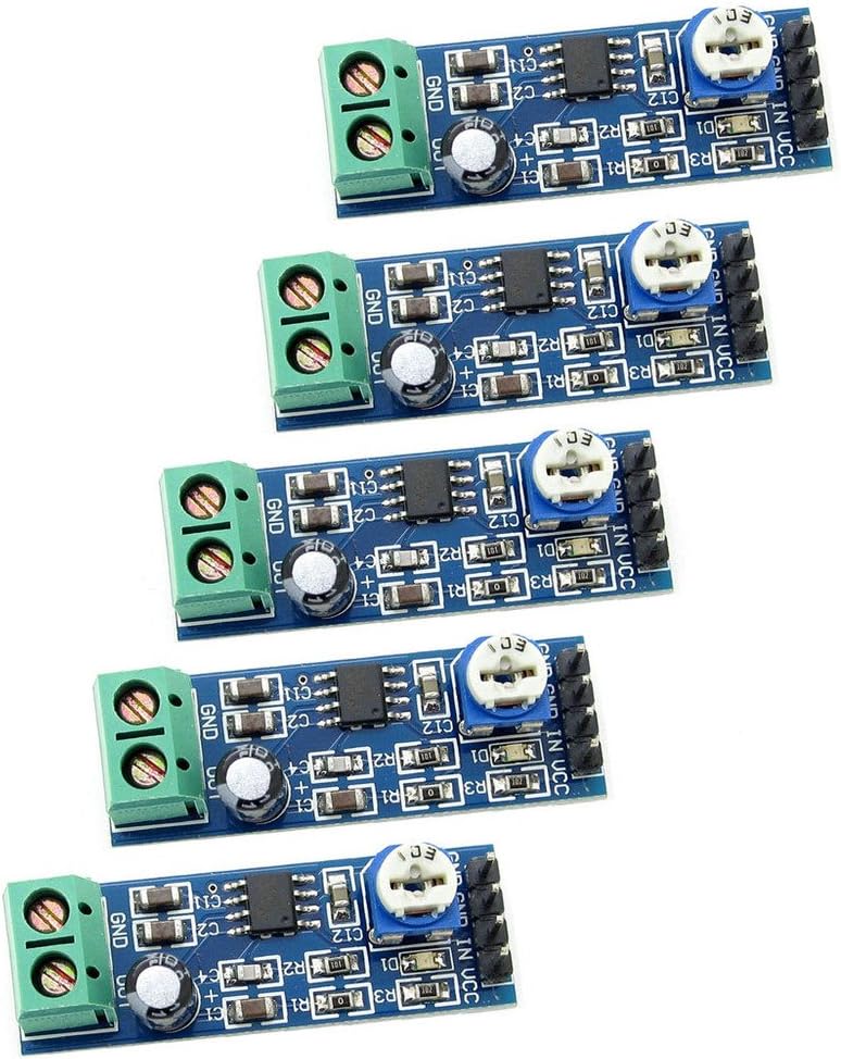 5PCS 5V-12V 200 Gain LM386 Audio Amplifier Module for Arduino EK1236 ...