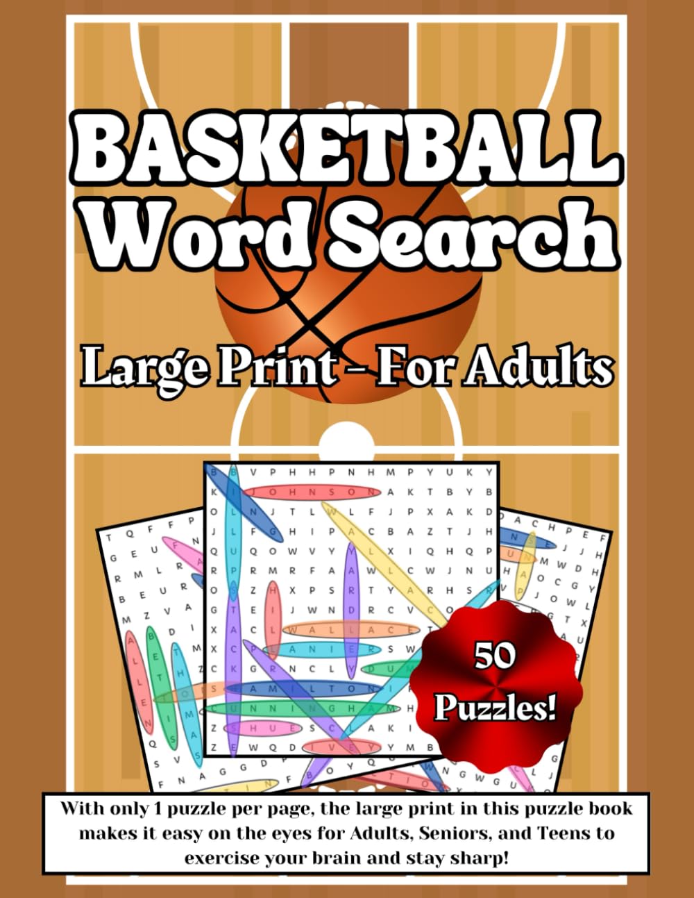 Basketball Word Search: Large Print Basketball Word Search Activity ...