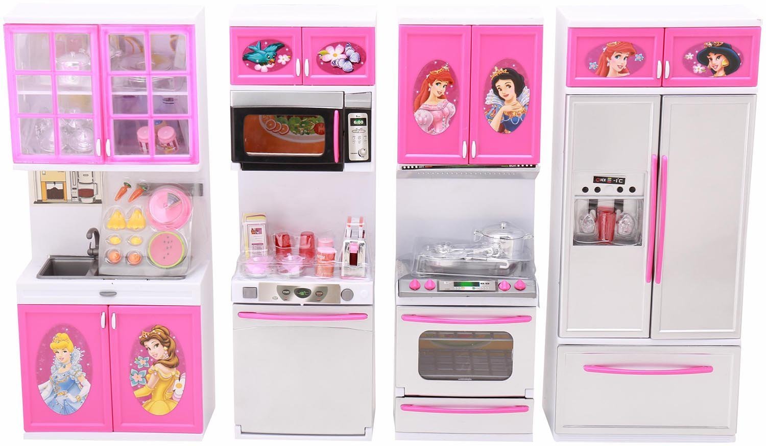 Buy rvold modern toy kitchen set with 4 compartments, musical and ...