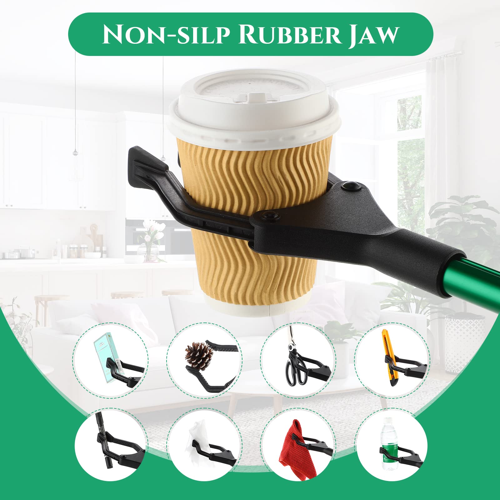 12 Pcs 32'' Grabber Reacher Tool for Elderly Pickup Arm Extender Litter ...