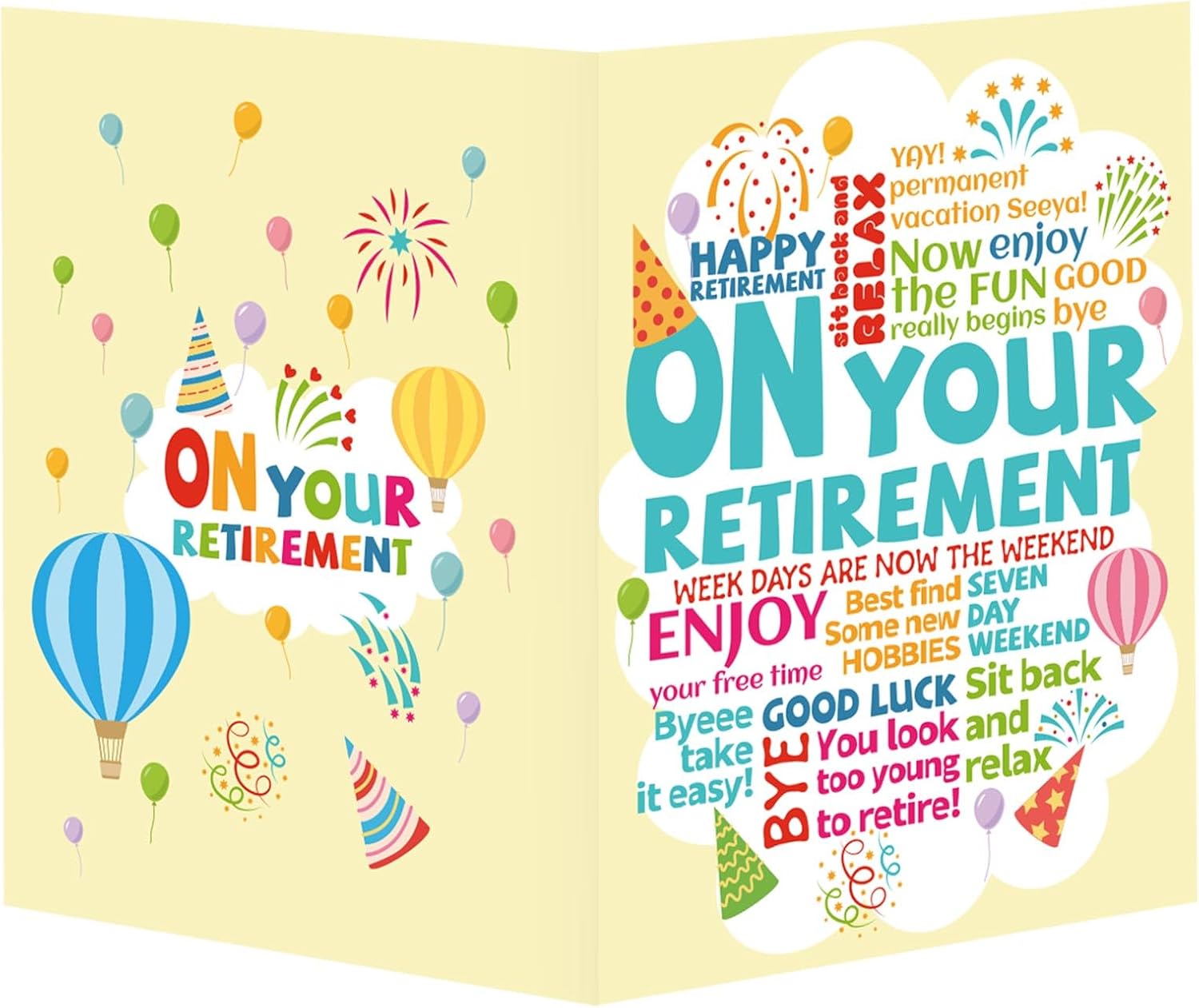 Large Farewell Greeting Card with Envelope, 15.8x10.6 Inch Happy ...