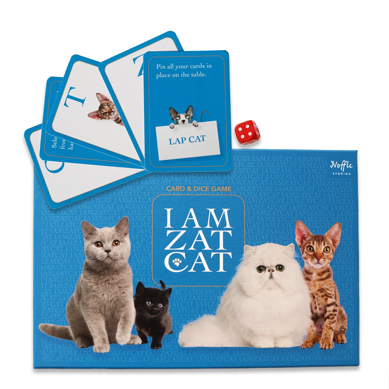 Noffle Studios I AM ZAT CAT gift for cat lovers aged 5-105, cat game ...