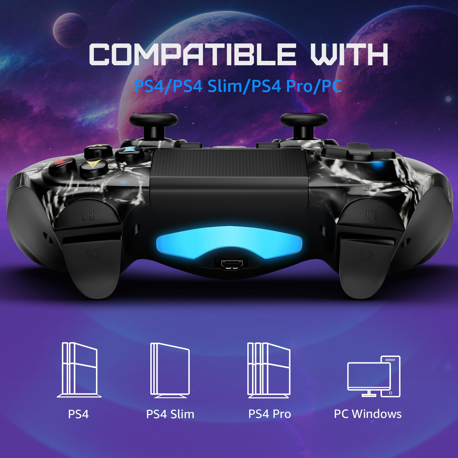 Snapklik.com : Controller For PS4, Wireless Controller