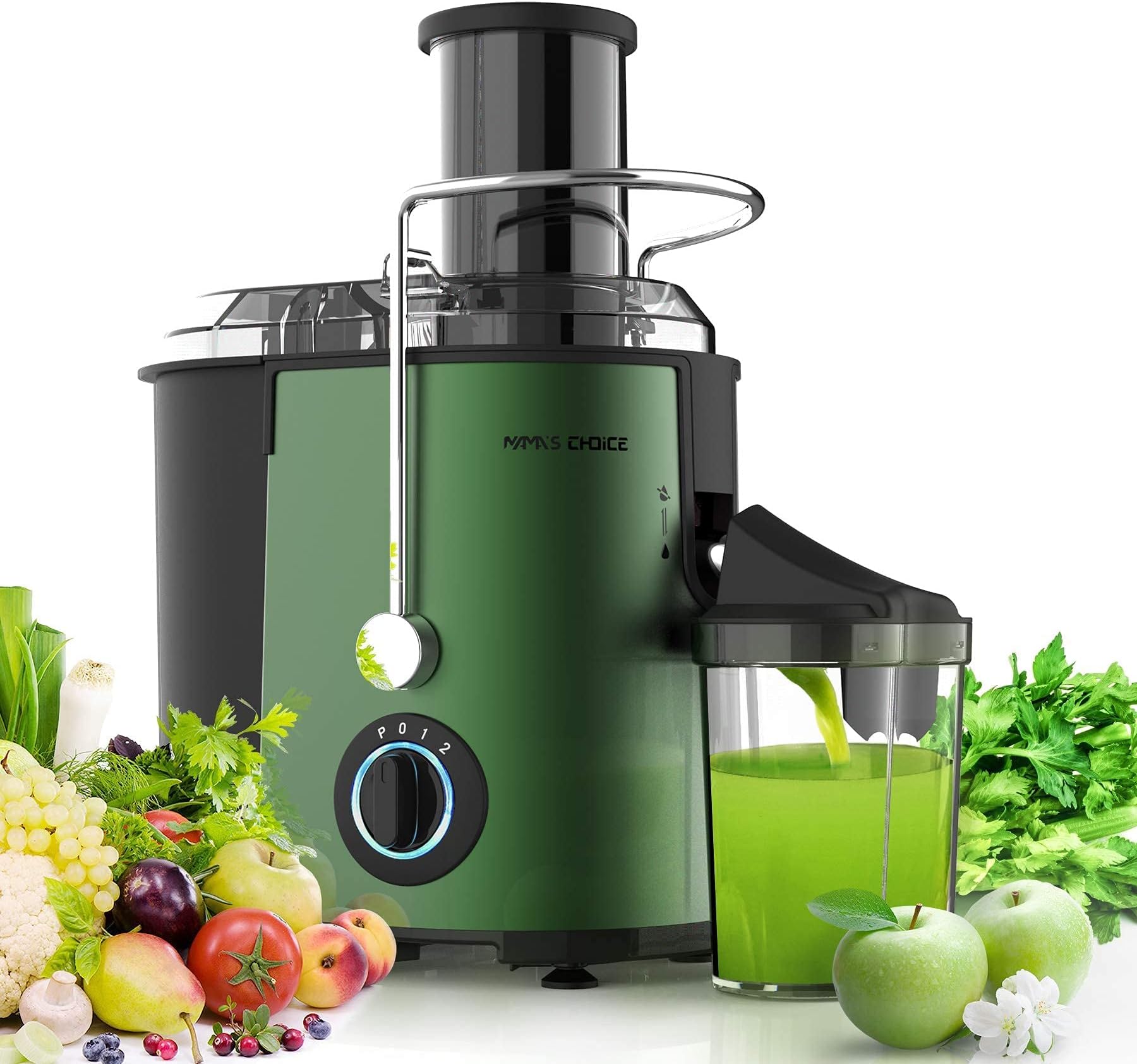 Extractor de Jugos, 800W Máquina de Jugo con 3 Modos de Velocidad, Jugo ...