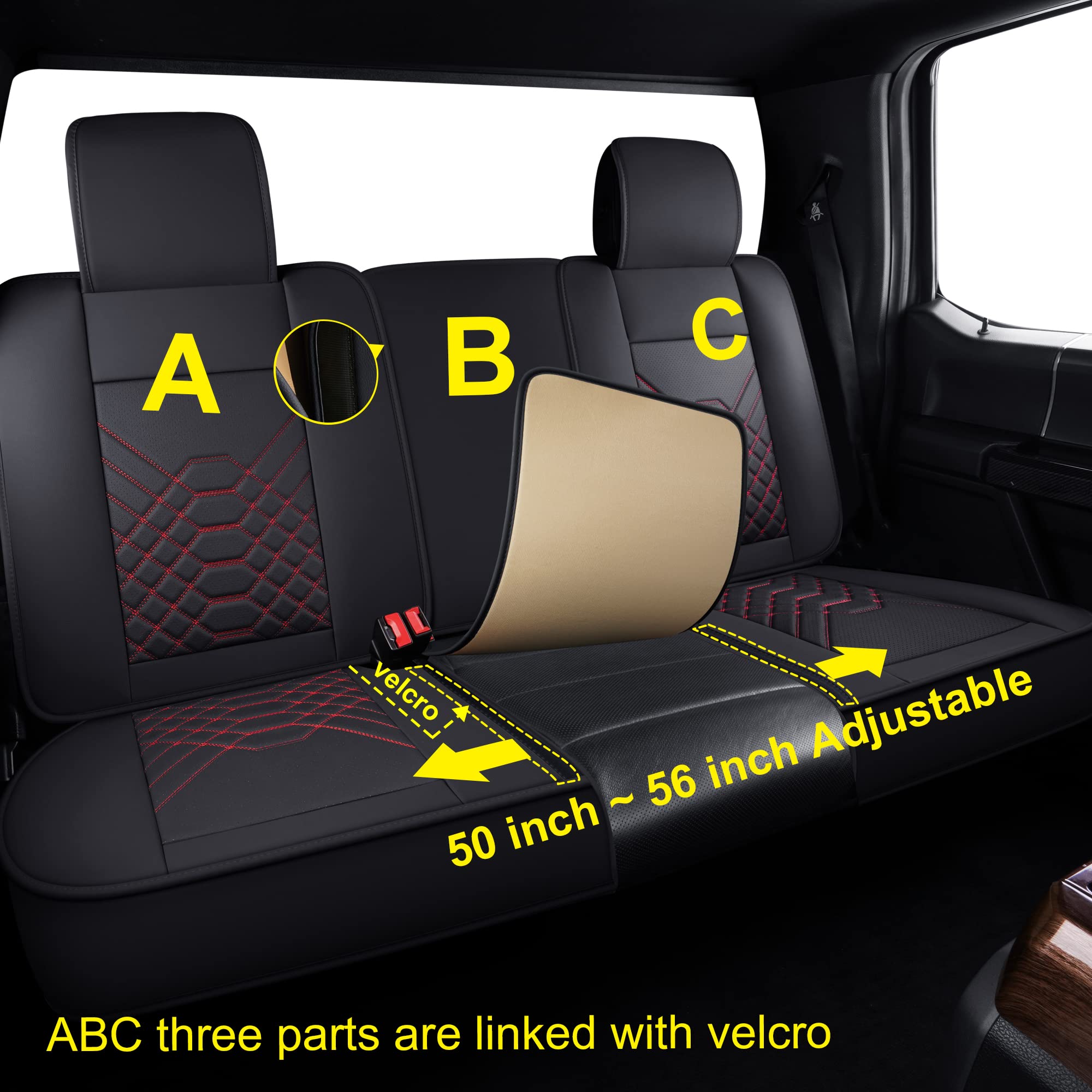GXT Dodge RAM Seat Cover Full Set Fit for Select 2013-2021 Dodge RAM ...